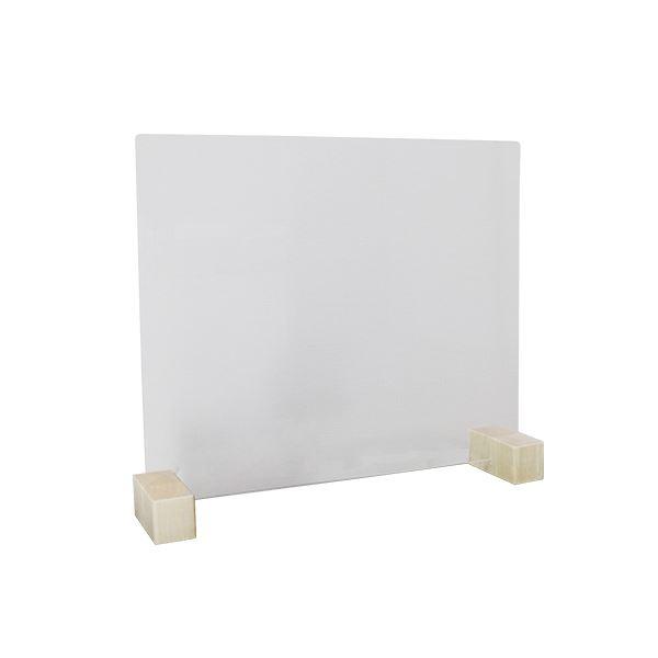 【商品名】 衝立 パーティション L 61×48cm 透明 樹脂板 日本製 対策 飛沫 防止 ガード パネル レギュラー スタンド 木製 脚 【ジャンル・特徴】 軽量 対面 接客 受付 窓口 卓上 デスク 新型 肺炎 コロナ 外出 自粛 咳...