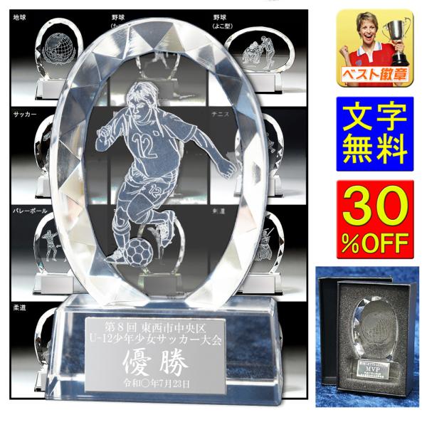 ・商品名：ガラストロフィー<br>・商品番号：S-811<br>・本体サイズ：高さ105mm×幅60mm:重さ：約286g<br>・文字彫刻可能数：1行約12文字以内で4行以内<br>・特徴：...