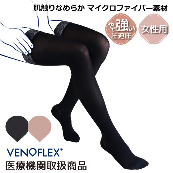 【発売日：2024年05月15日】THUASNE(チュアンヌ)社製、VENOFLEX（ヴェノフレックス） Kokoon（コクーン）は、なめらかなマイクロファイバー素材の医療用 弾性ストッキングです。ずれ落ちないよう履き口は太目のバンドになっ...