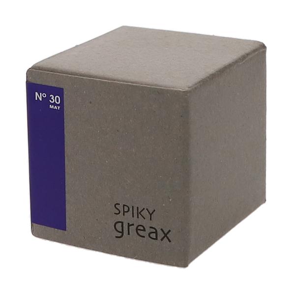 スパイキー グリークスはグリースのツヤ出し機能とワックスのセット力を併せ持った、新感覚ヘアスタイリング剤です。 配合比率の違う3つのタイプでスタイルのツヤ感とセット力を自在に調整。お好みの仕上がりを選べます。 グリースのようなツヤを出す効果...