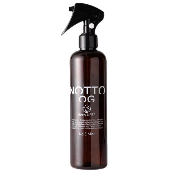 ウルトラファインバブル水を使用したブローローションウルトラファインバブル水に含まれる結合水が髪に潤いと艶を与えると同時に、ウルトラファインミネラルが毛髪内部の結合を強化するブローローション。NOTTO及びNOTTO O Gシリーズとの相乗効...