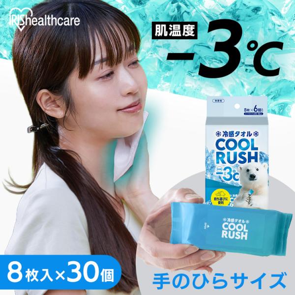 [検索用：汗拭きシート 無香料 240枚 (48枚×5個) 使い捨て ポケットタイプ コンパクト 体拭き 運動 冷感タオル COOL RUSH アイリスオーヤマ 4967576833998]■翌日優良配送対象の商品につきまして■下記の場合は...