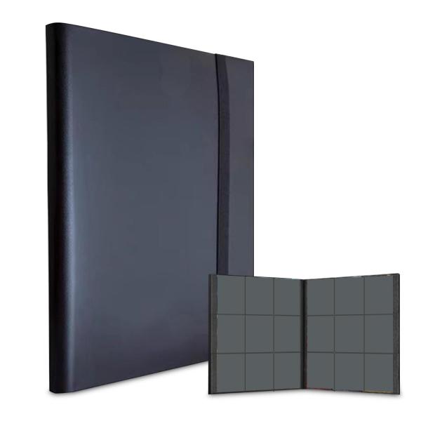 【商品説明】【サイズ・容量】カードファイル全体サイズ：30.5×25×2.5cm1ポケットサイズ：7.0×9.3cm1ページ9ポケット仕様で、最大360枚収納可能です。【収納が便利・落下防止設計】弾性バンドでしっかり固定できる設計のため、カ...