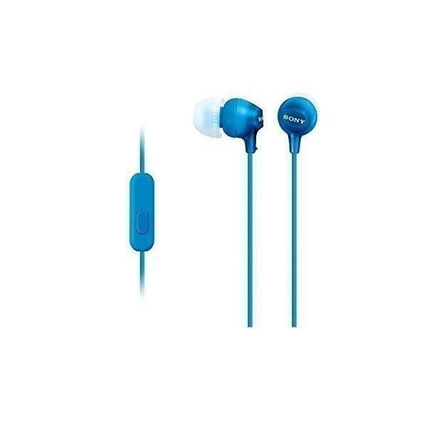 こちらの商品は追跡可能メール便/定形・定形外郵便にて発送します。宅配便ご希望のお客様は「有料宅配便」をご選択ください。ソニー MDR-EX15AP LI イヤホン ブルー リモコン マイク付き SONY