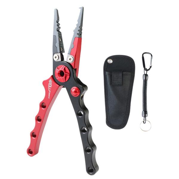 【商品説明】【防錆性と強度を両立した高性能フィッシングプライヤー】本体には強化アルミニウムを採用。海水環境でも錆びにくく、長期間安心して使用できます。先端部分は高強度ステンレス製で作業時もしっかり力が入ります。【ロングノーズ仕様で安全・快適...