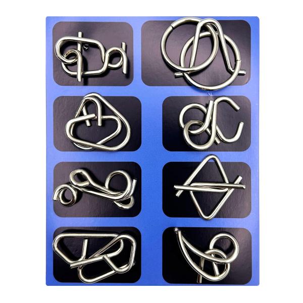 【商品説明】・複数の難易度からなる8種の金属パズルがセットに。思考力・集中力・発想力を鍛える最適なアイテム。・手を動かして脳を刺激することで、リラックス効果やストレス解消にも。仕事や勉強の合間に最適。・お子様の知育、大人の脳トレ、祖父母のボ...