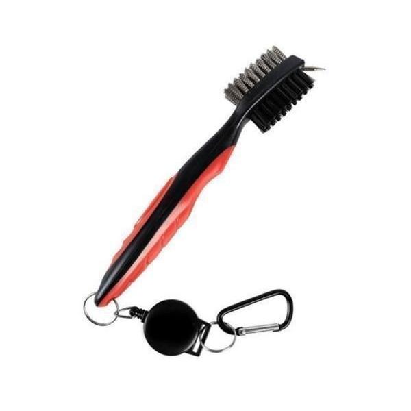 こちらの商品は追跡可能メール便/定形・定形外郵便にて発送します。宅配便ご希望のお客様は「有料宅配便」をご選択ください。【商品説明】・バンカーの砂、芝などウェッジ、アイアンの溝に詰まったものをキレイに取り除きます。・固さの違う2種類のブラシが...