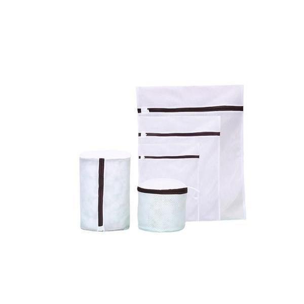 こちらの商品は追跡可能メール便/定形・定形外郵便にて発送します。宅配便ご希望のお客様は「有料宅配便」をご選択ください。【商品説明】・洗濯用ネットの5枚セットです。・ファスナーの保護カバー付きなので、他の洗濯物を傷つけません。・衣類を型崩れか...