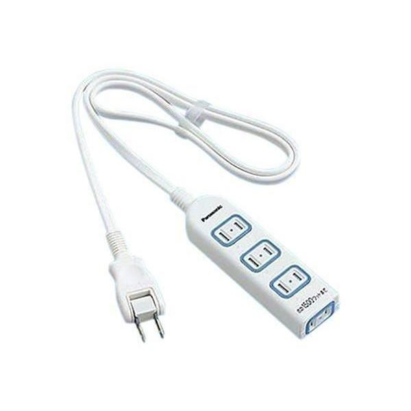 こちらの商品は追跡可能メール便/定形・定形外郵便にて発送します。宅配便ご希望のお客様は「有料宅配便」をご選択ください。2個セット パナソニック WHA2514WKP ホワイト ザ・タップＸ 4コ口 1m コード コンセント 延長コード Pa...