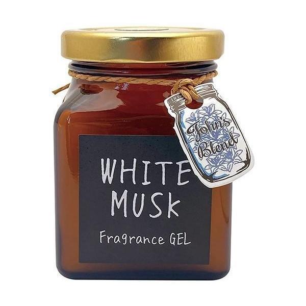 3個セット ジョンズブレンド OA-JON-86-1 ホワイトムスク 135g ブラウンボトル 置き型 エアーフレッシュナー ジェル||