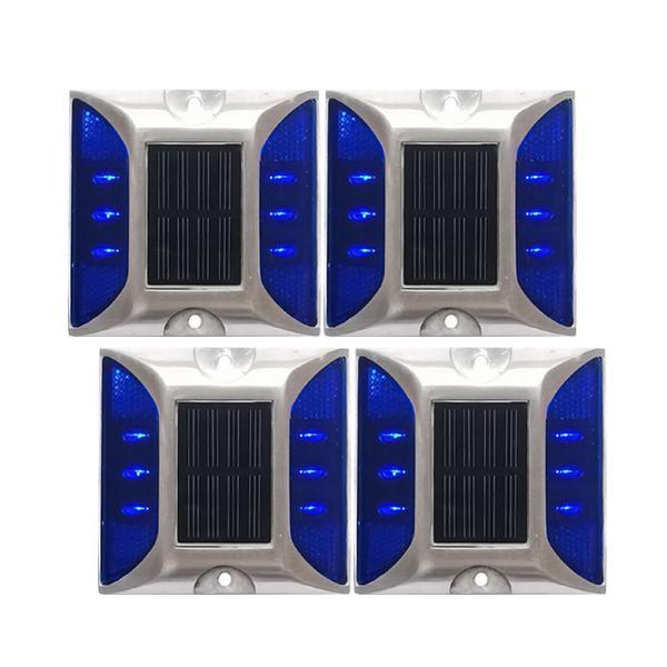 【商品説明】・ソーラー充電式のLEDライトです。・LEDライトと反射板で目立つようになっています。・固定する場合はネジまたは両面テープ、接着剤などを使用してください。・暗くなると自動で明かりがつくようになっています。【商品仕様】カラー ブル...