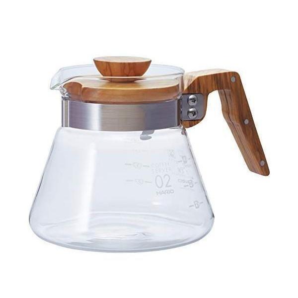 2個セット ハリオ VCWN-60-OV  オリーブウッド コーヒーサーバー600  実用容量 600ml||