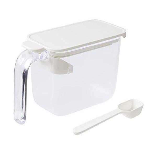 3個セット マーナ K736W ホワイト スプーン付き 調味料入れ キッチン収納 グッドロックコンテナ 湿気防止 パッキン付