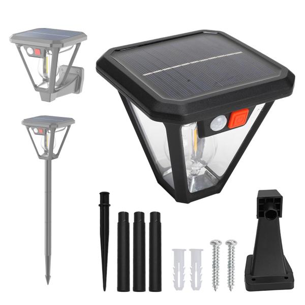 【商品説明】・最新版ソーラーガーデンライトで、暖色光が庭や玄関をやさしく照らします。検知角160°の高感度センサーにより防犯対策にも役立ちます。・地面に差し込む設置と壁に固定する設置の2WAY仕様です。玄関、庭、駐車場、階段などさまざまな屋...