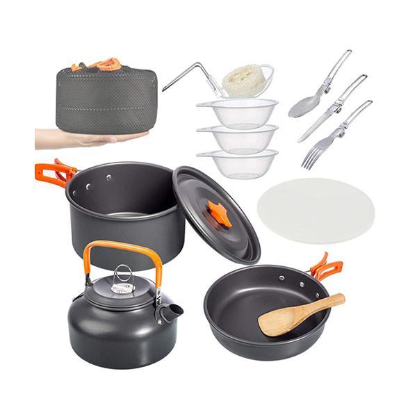 【商品説明】・(アウトドアに最適なクッカーセット)軽量かつコンパクトに収納できるクッカーセット。キャンプや登山、ピクニック、さらには防災用としても活躍します。10点セットで、初心者から上級者まで使いやすい設計。・(優れた耐久性と熱伝導)アル...