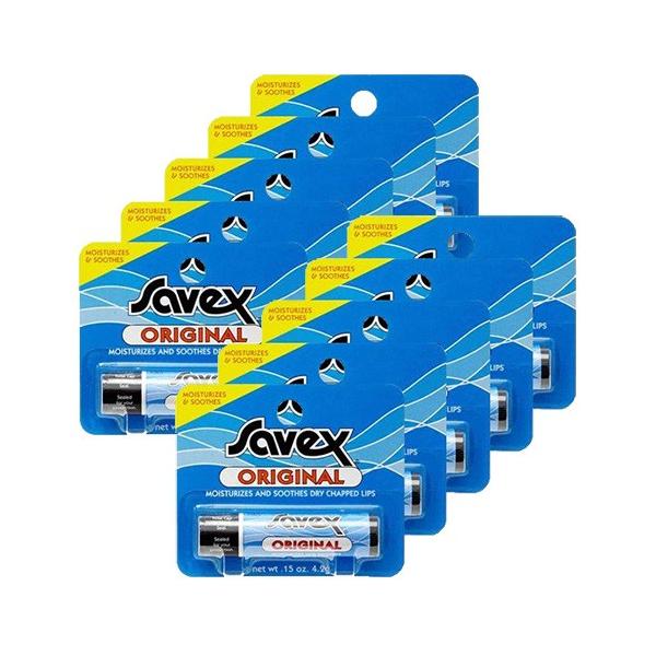 サベックスリップクリームスティック4.2g×10本セットノーマル/オリジナル/バニラ Savex Lip Balm (Stick)  ■商品カテゴリ■ 人気 おすすめ Savex 唇 パック リップバーム  オリジナル リップケア