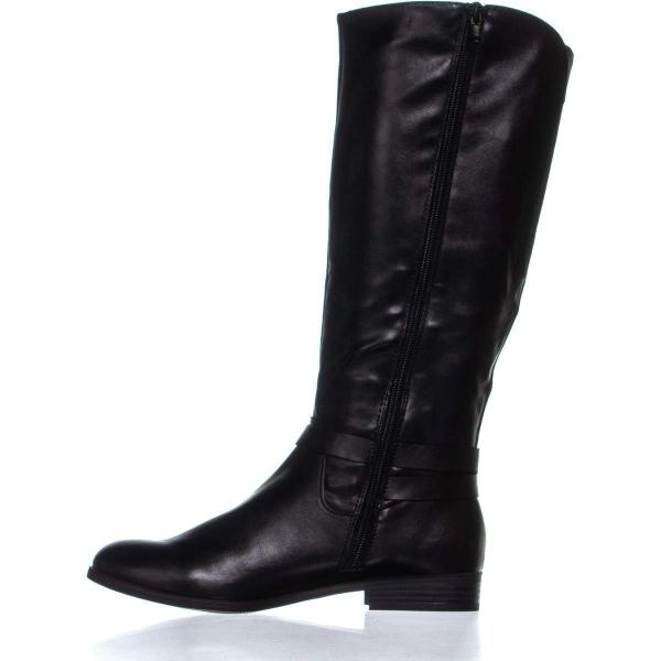 商品名: [Style &amp; Co.] レディース US サイズ: 5 カラー: ブラック Style &amp; Co. Womens Kindell Faux Leather Knee-High Boots Black 5 Med...