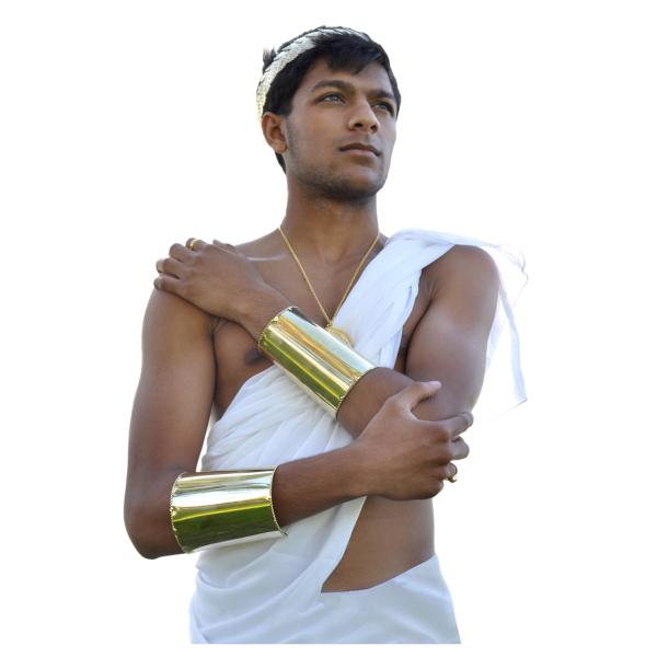 商品名: Fashions Inc. occidentaux 48781 Jeu de deux bracelets manchette de poignet d'or Western Fashion Gold Roman Cuffs St...