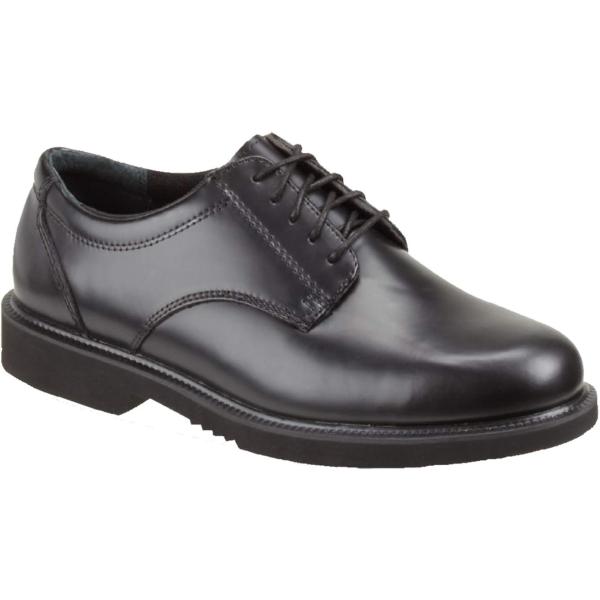 商品名[Thorogood] メンズ カラー: ブラックThorogood Uniform Classics Oxford Black Dress Shoes for Men Featuring High-Shine Leather, Re...