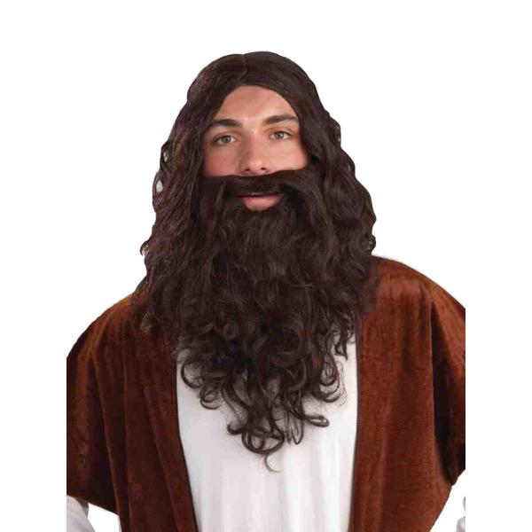 商品名: キリストウィッグ＆付け髭 Forum Biblical Wig and Beard Set, Brown, One Sizeブランド: Forum商品サイズ: One Size高さ: 32.5882cm横幅: 22.4028cm奥...