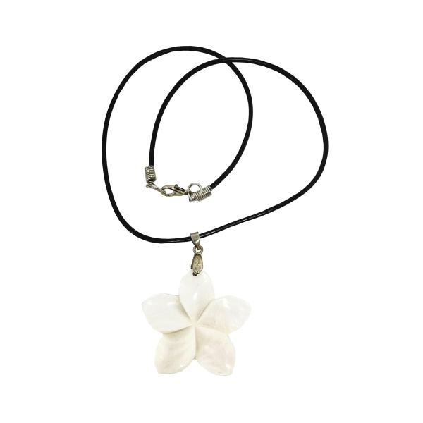 商品名: ハワイアンジュエリー ホワイトプルメリアフラワーシェルネックレス Zero Gravity Hawaii Hawaiian Jewelry Handmade White Shell Plumeria Flower Necklace...