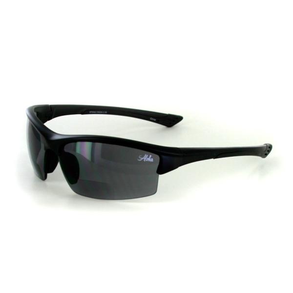 商品名:  Aloha Eyewear"Stone Creek MX1" Men's Wrap-Around Bifocal Reading Sports Sunglasses (Black w/Smoke +2.50)ブランド: Aloh...