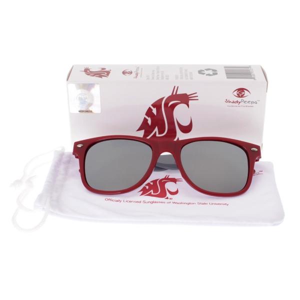 商品名:  NCAA Washington State Cougars WSU-3 Crimson Front Temple, Grey Lens Sunglasses, One Size, Crimsonブランド: Society43商品...