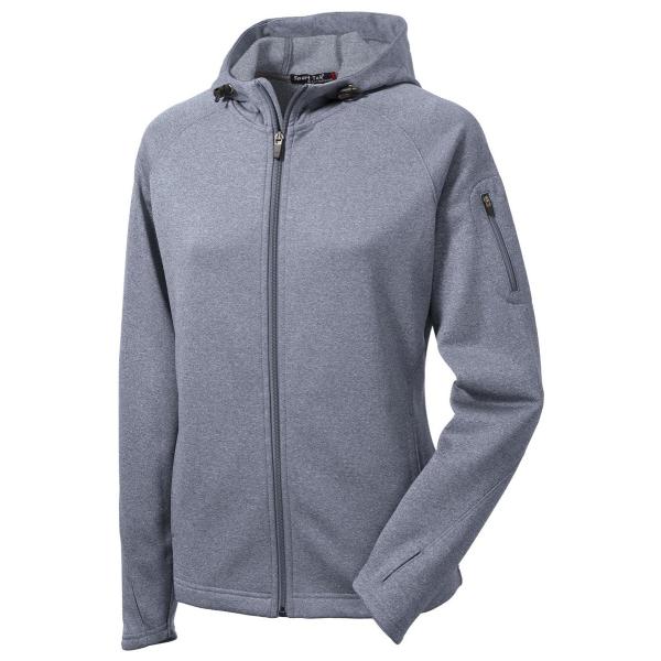 商品名: Sport-Tek SWEATER レディース US サイズ: Large Sport-Tek Womens Tech Fleece Full-Zip Hooded Jacket L248 -Grey Heather Lブランド:...