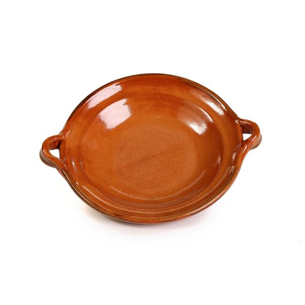 商品名: Mexican Cazuela - Mini, Flat - Lead Free by Ancient Cookware Ancient Cookware, Mexican Clay Mini Flat Cazuela, 8 Ou...