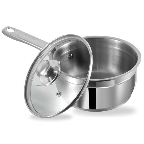 商品名: Vinod調理器具202誘導Friendly Two Tone Saucepanセット、2-piecesシルバー 18Cm VNE_3318_SIR Vinod Cookware 202 Induction Friendly Tw...