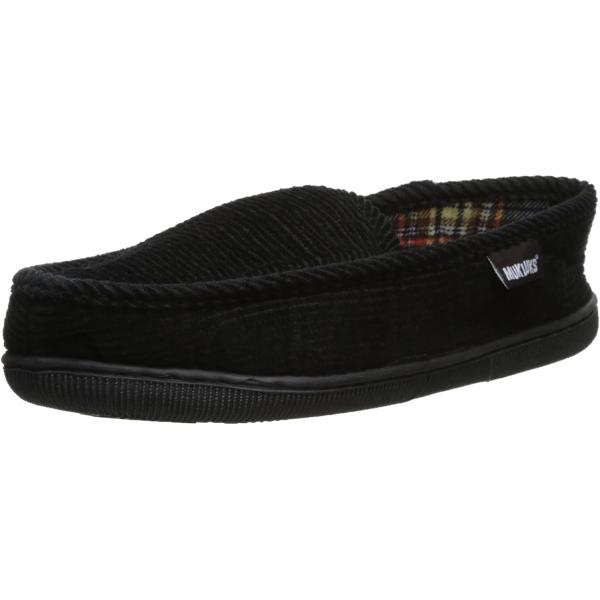 商品名Muk Luks Men's Corduroy Moccasin with Flannel Lining, Black, Largeブランド：MUK LUKS商品サイズ：Large高さ：6.9 cm横幅：23.6 cm奥行：31.4 ...