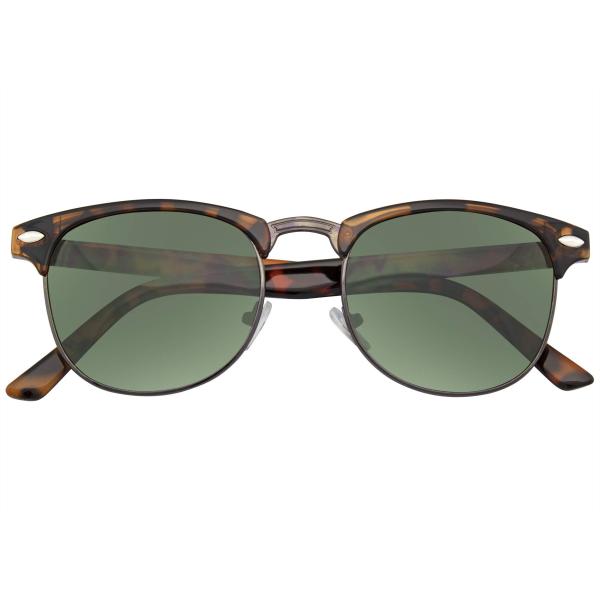 商品名: [Emblem Eyewear] ヴィンテージインスピレーションクラシックハーフフレーム角リムサングラス (ブラウンブラック) Emblem Eyewear Vintage Inspired Classic Half Frame ...