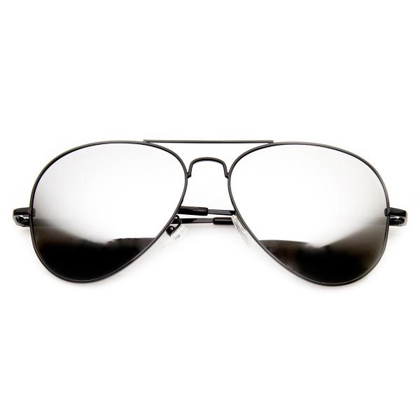 商品名: zeroUV メンズ カラー: ブラック zeroUV FULL MIRROR Mirrored Metal Aviator Sunglasses (Black Mirror)ブランド: ZeroUV商品サイズ: One-Size...