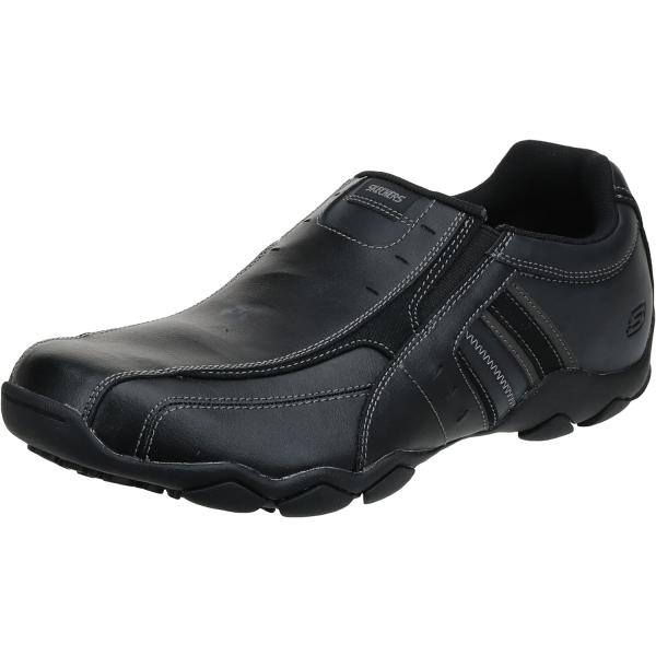 商品名Skechers Men's Diameter-Nervesスリップオンローファー、ブラックレザー、9.5 MSkechers mens Diameter loafers shoes, Black Leather, 9.5 USブラン...