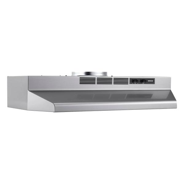 商品名:  Broan-NuTone F4030SF 30-INch Fingerprint Resistant Convertible Under-Cabinet Range Hood 230 Max Blower CFM, Stainl...