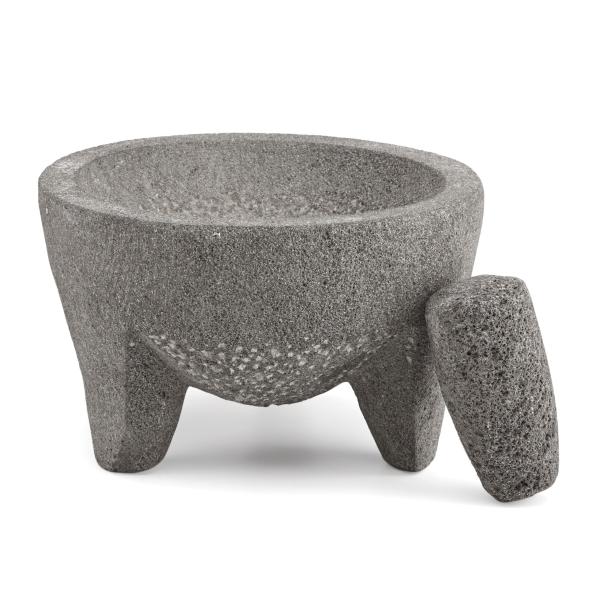 商品名: The Mexican Kitchen by Rick Bayless 4 Cup Molcajete Mortar and Pestle, Grey/White by Rick Bayless for Gorham The Me...