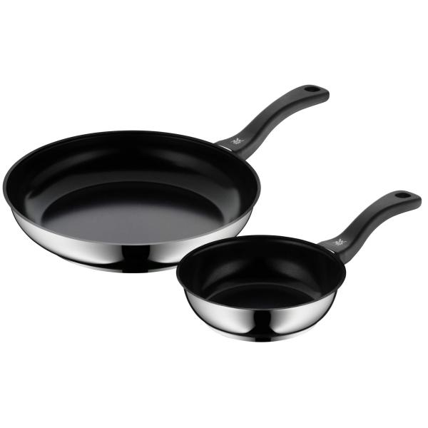 商品名: WMF フライパン セット ステンレススチールハンドル付き シルバー 18/28cm 2個 WMF Frying Pan-Set with Stainless Steel Handle, Silver, 18/28 cm, 2-P...