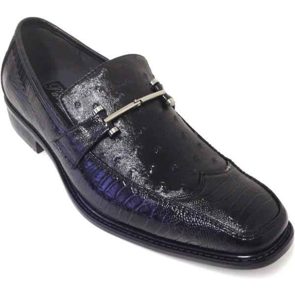商品名Alberto Fellini メンズ カラー: ブラックAlberto Fellini Pazzini Men's Dress Shoes Fashion Casual Loafers Slip on Italian Style O...