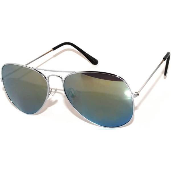商品名:  Aviator Style Sunglasses Gold Mirrored Lens Silver Frame UV Protectionブランド: Aviator Style Sunglasses高さ: 2.54cm横幅: ...