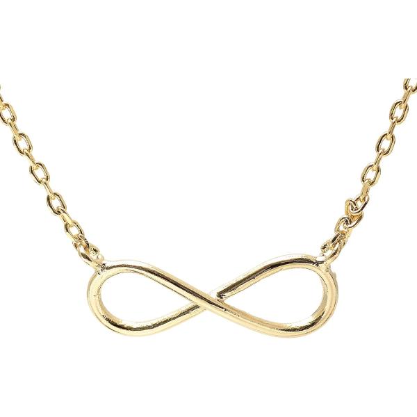 商品名SpinningDaisy ハンドメイド 高光沢 ネバーエンド インフィニティネックレス ゴールドSpinningdaisy Handcrafted High Gloss Never End Infinity Necklace Gol...