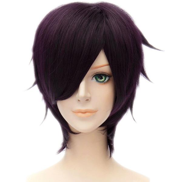 商品名:  MSHUI Gintama Shinsuke Takasugi Anime Costume Cosplay Wig Short Deep Purple Hairブランド: MSHUI商品サイズ: One Size商品番号: 色:...