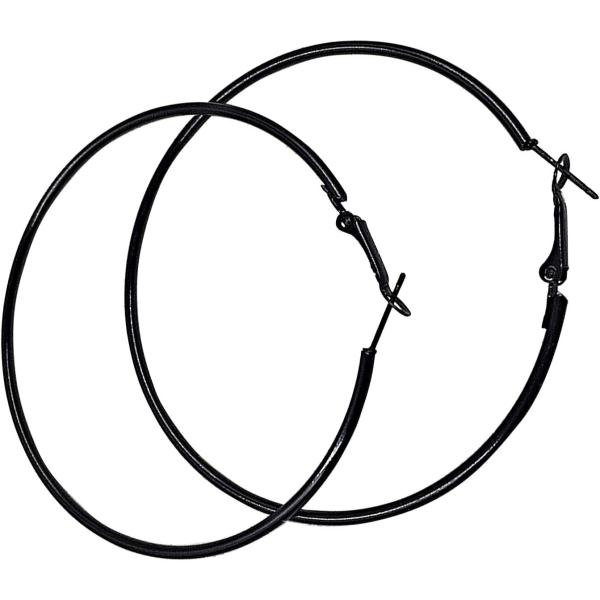 商品名ブラックフープイヤリングシンフープイヤリングブラックHoops 3インチBlack Hoop Earrings Thin Hoop Earrings Black Hoops 3 Inchブランド：Divas Diggables商品サイ...