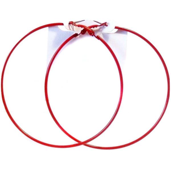 商品名レッドフープピアス 細いフープピアス レッドフープ 3インチRed Hoop Earrings Thin Hoop Earrings Red Hoops 3 Inchブランド：Divas Diggables商品サイズ：高さ：0.5 c...