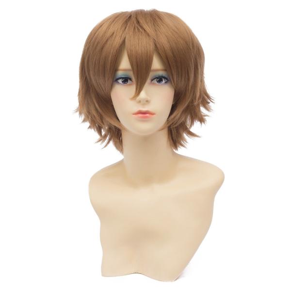 商品名:  light brown mens heat resistant short Cosplay upturned/Universal/layered Wigブランド: Ai.Moichien高さ: 7.62cm横幅: 17.78cm...