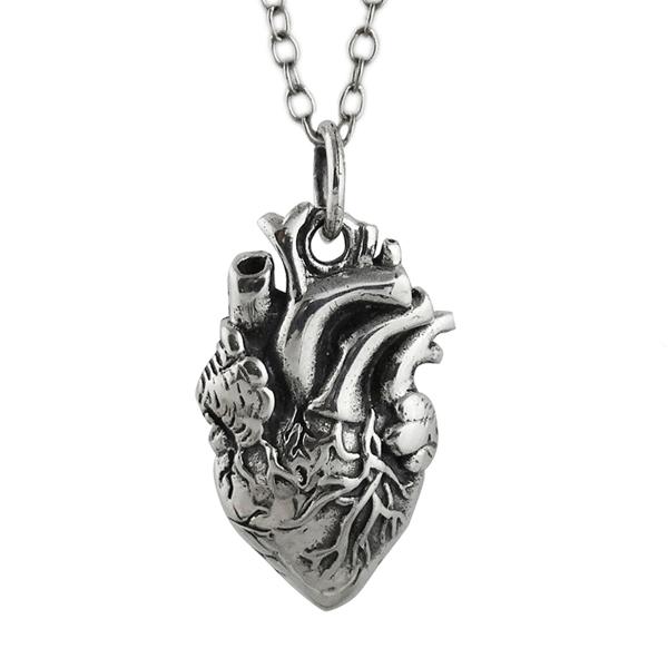 商品名: Anatomical Heart Charm Necklace - 925 Sterling Silver - Love Human Heart NEW FashionJunkie4Life Sterling Silver Ana...