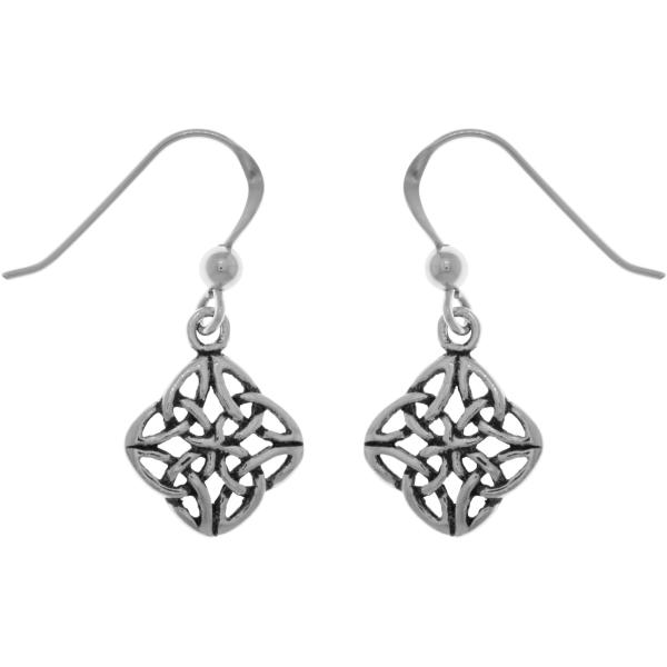 商品名: ジュエリートレンドスターリングシルバーFourfold Celtic Trinity Knotダングルイヤリング Jewelry Trends Dara Fourfold Celtic Trinity Knot Sterling ...