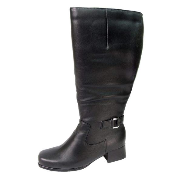 商品名: Peerage レディース カジュアル カラー: ブラック Peerage Becca (LB7023) Women's Wide Width Fleece Lined 16 Inch Leather Knee High Boot...
