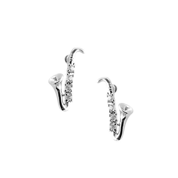 商品名: chelseachicNYC 高光沢パヴェクリスタル 小さなサックスイヤリング chelseachicNYC High Gloss Pave Crystal Tiny Saxophone Earringsブランド: chelsea...