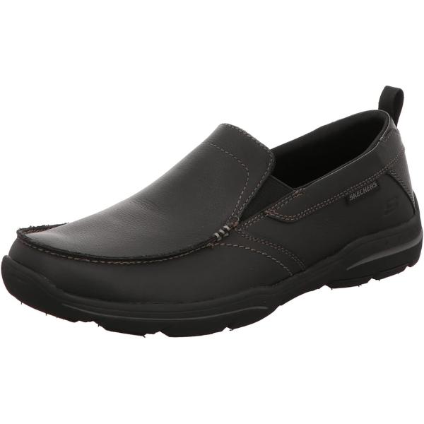 商品名[スケッチャーズ] Men's Relaxed Fit: Harper - Forde Slip-On Loafer,Black Leather,12 M US 141［並行輸入］Skechers Men's Relaxed Fit:...