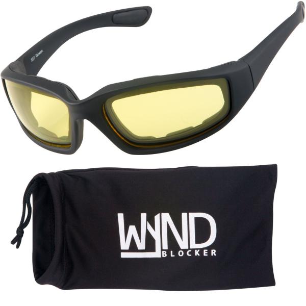 商品名:  WYND Blocker Motorcycle &amp; Biking Wind Resistant Sports Wrap Sunglasses (Black/Yellow Lens)ブランド: WYND Blocker商品...